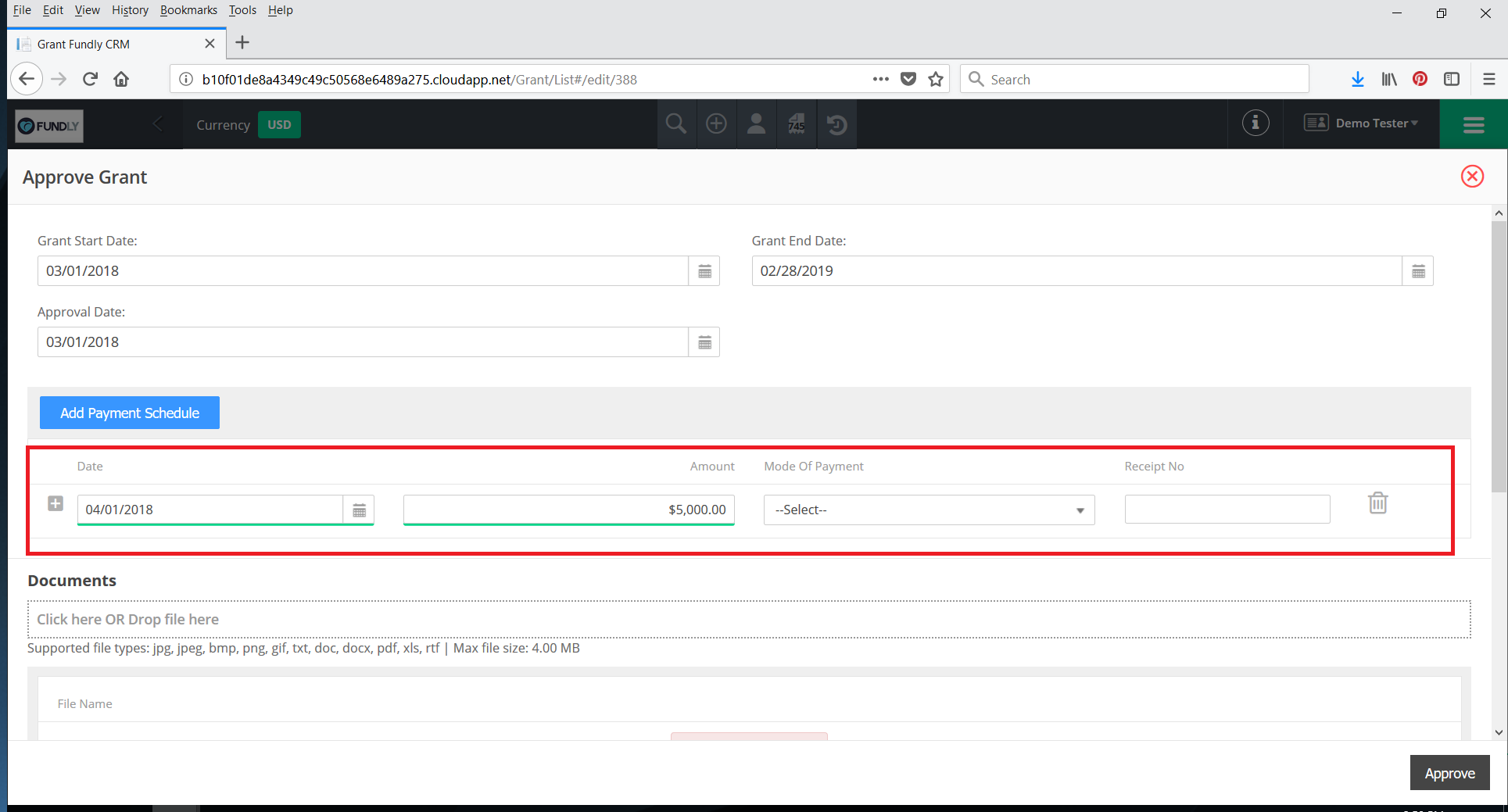 Grants: Approve Grant Application – Fundly Support Center