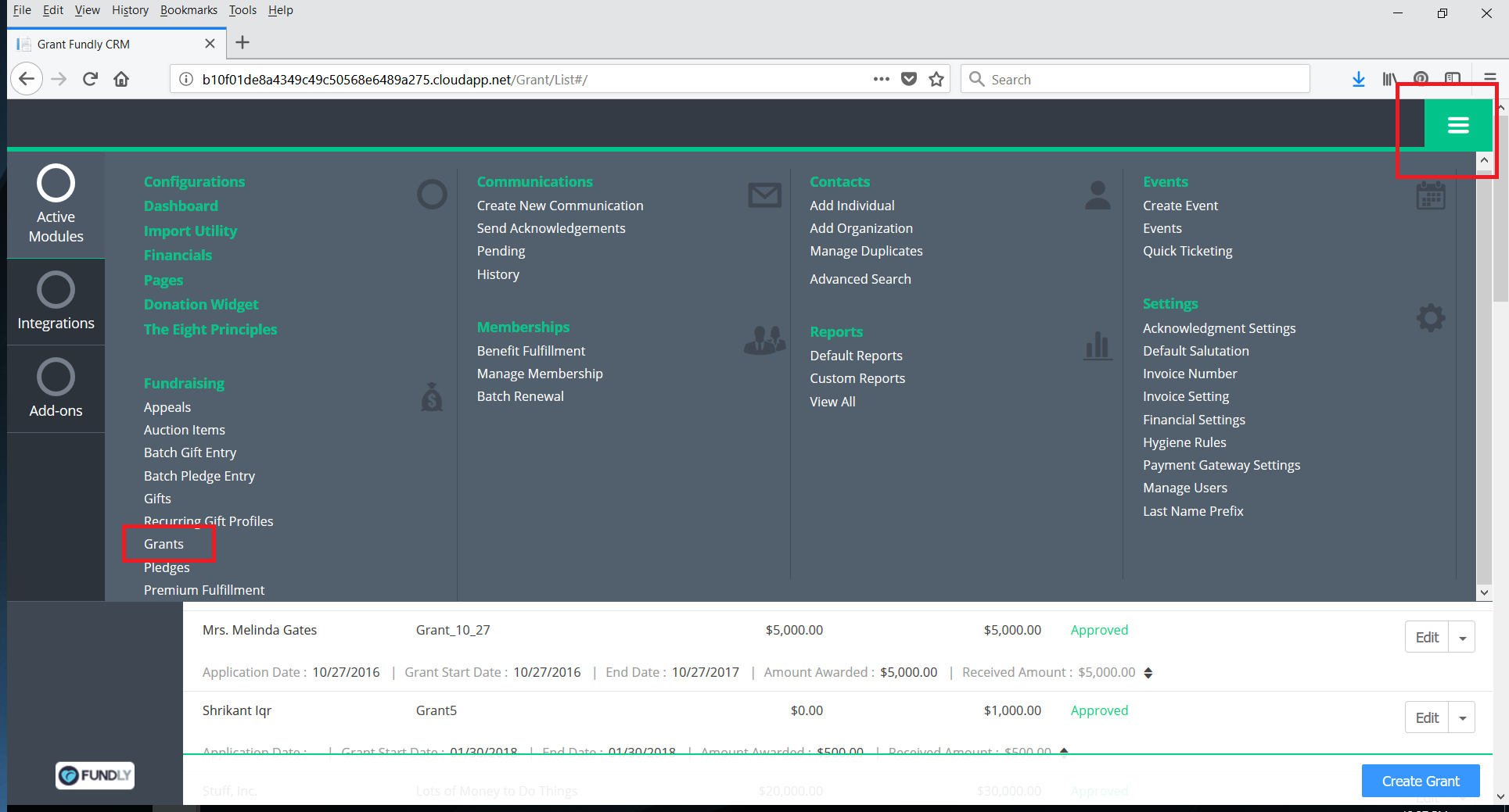 Grants: Approve Grant Application – Fundly Support Center