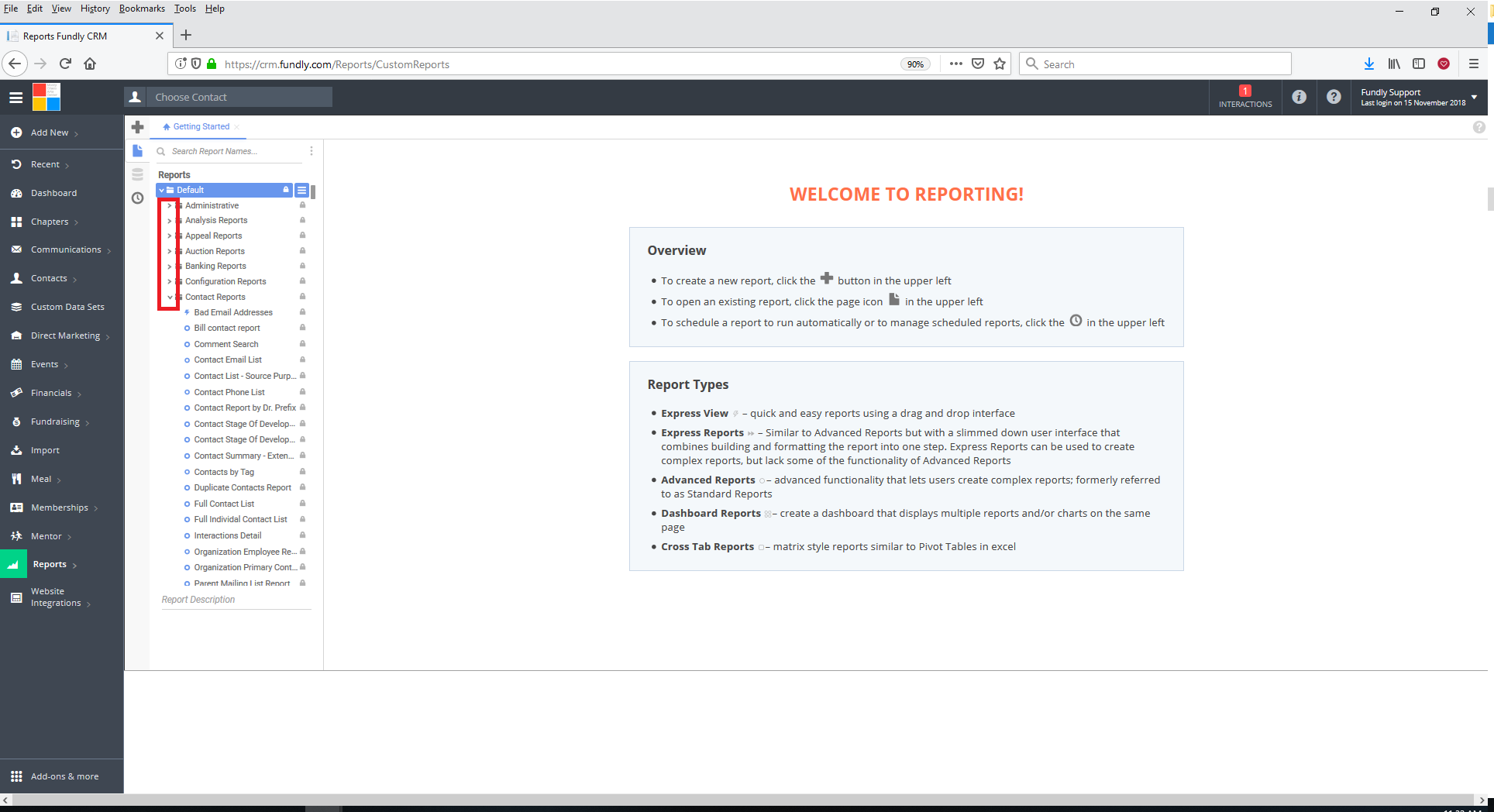 Reporting: Quick Start Guide to Reports Module - READ ME FIRST – Fundly ...