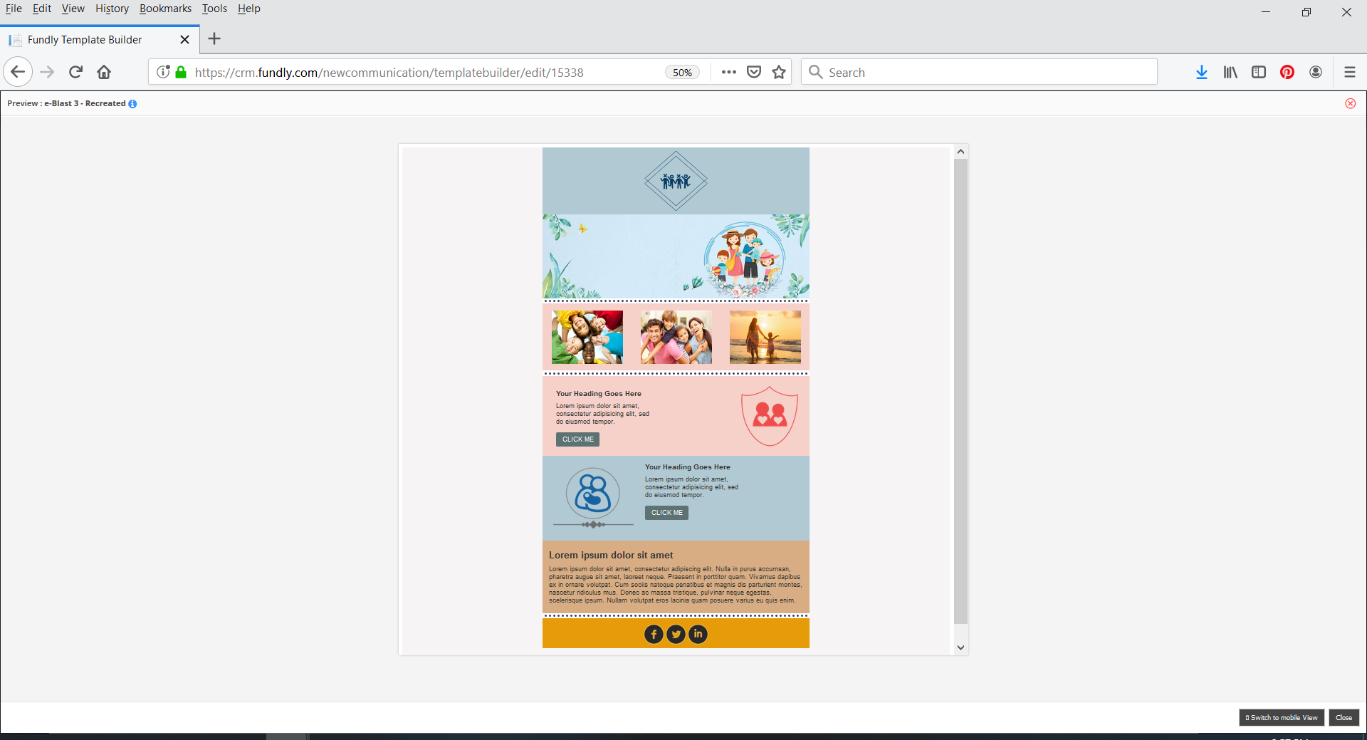 e-Blast (Newsletter) Part I: Configure Master Template – Fundly Support ...